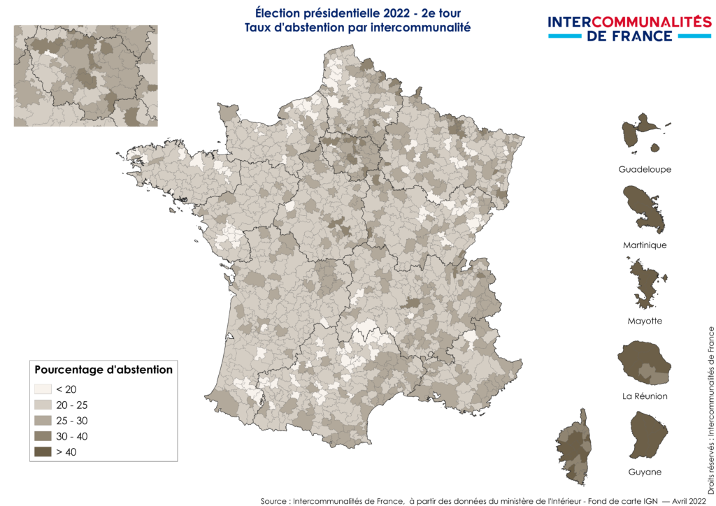 Élection présidentielle 2022 : cartographie du second tour à l’échelle ...