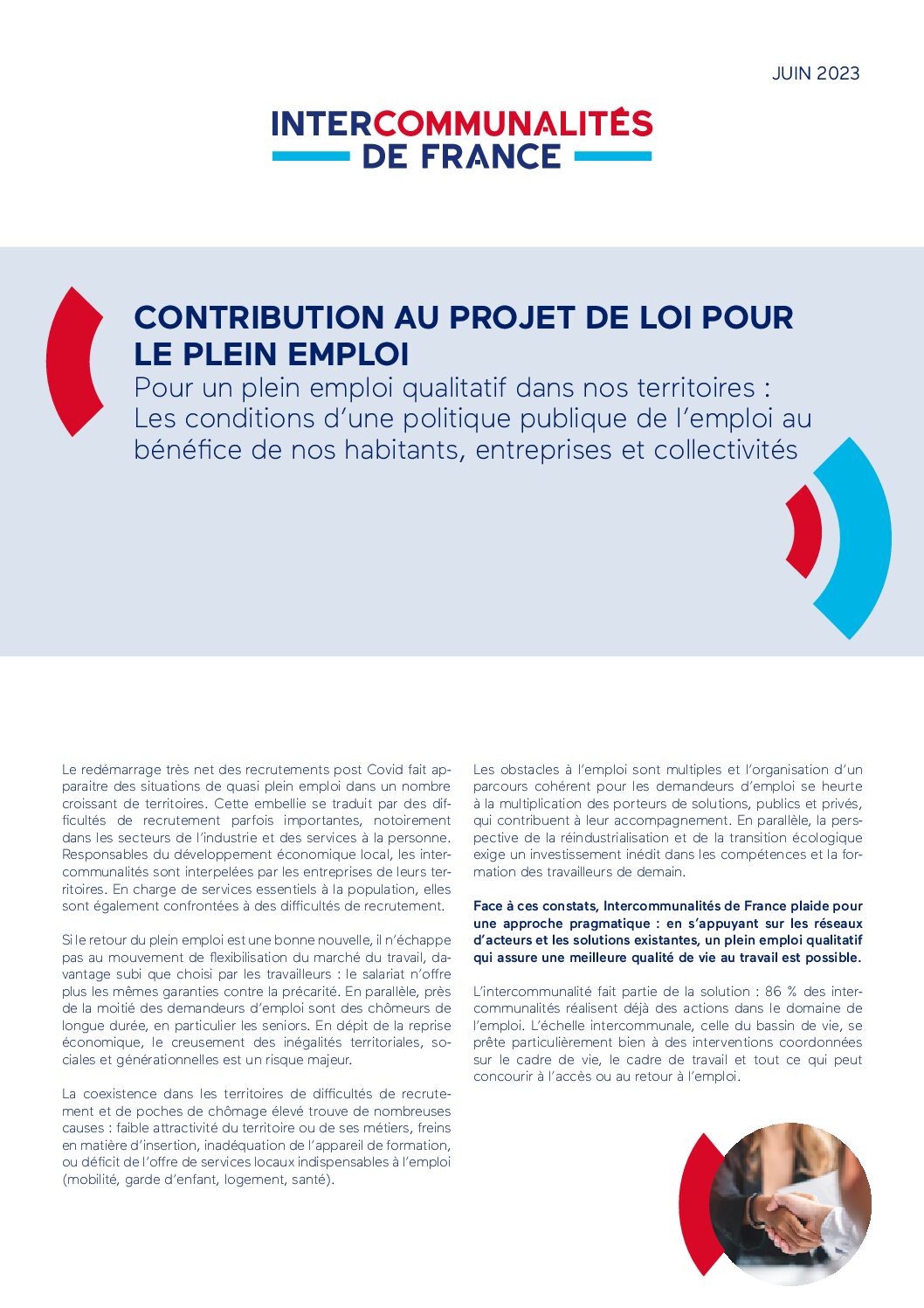 Publications Archive - INTERCOMMUNALITES DE FRANCE